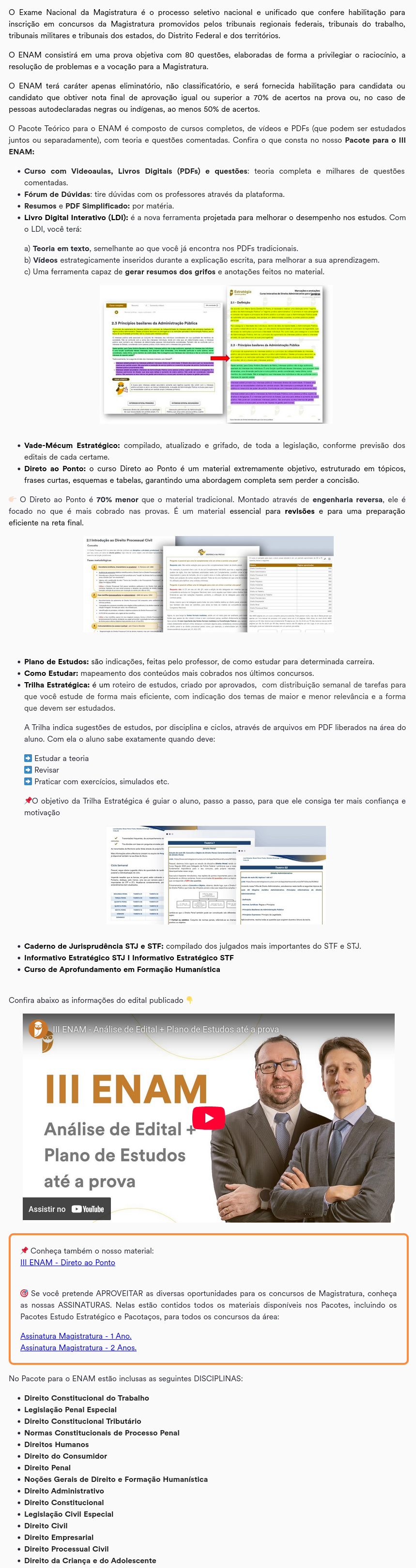 III ENAM – Pós Edital [2025] ES - Rei dos Concursos